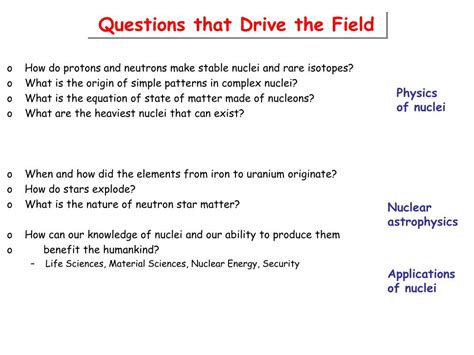 Ppt Exotic Nuclei And The Nucleonic Matter Witold Nazarewicz Ut Ornl