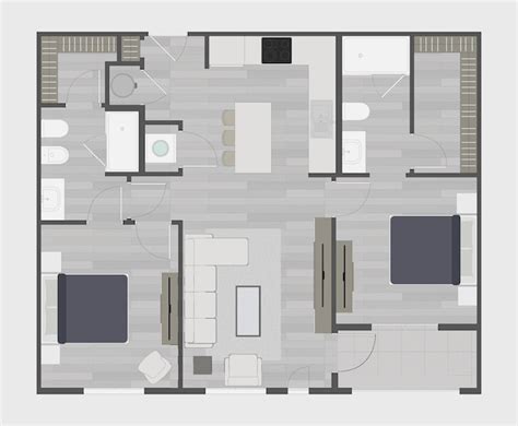 바닥 계획 프리미엄 벡터