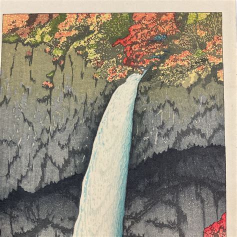 【未使用に近い】川瀬巴水 木版画 日本新八景 華厳滝 日光国立公園 限定版 版元 浮世絵版画刊行会の落札情報詳細 ヤフオク落札価格検索