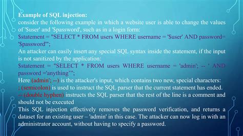 Sql Injection Attack Pptx