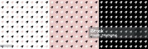 검은 색 옅은 분홍색 하운드투스 체크가있는 흰색의 매끄러운 패턴 봄 가을 스카프 코트 드레스 가방 재킷 다른 현대 패션 직물