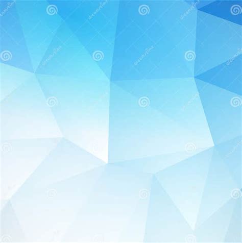 Blue Abstract Triangular Background Vector Stock Vector Illustration