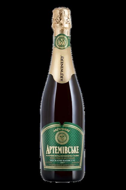 Вино игристое Артемовское мускатное белое полусухое 0.75 л 10-13.5% ...