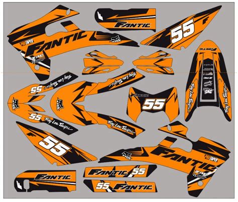 Graphic Kit Fantic Xm Xe 50 Craft Orange Kitdeco Motofr