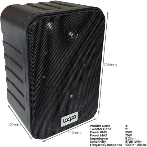 Loops Bluetooth Wall Speaker Kit 3 Zone Stereo Amp And Rackhams