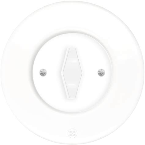 Classic Porcelain White Diamond Rotary White Switch Dyke And Dean