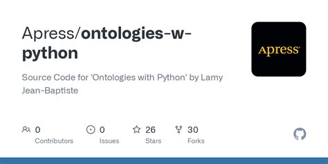 Github Apressontologies W Python Source Code For Ontologies With