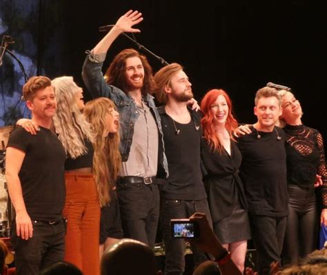 Hozier And His Band On Stage At The End Of The Concert 2019