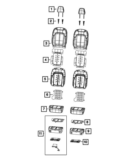 2024 Jeep Occupant Classification Module Kit 68567389al Mopar Estores
