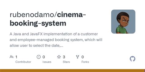 Github Rubenodamocinema Booking System A Java And Javafx Implementation Of A Customer And