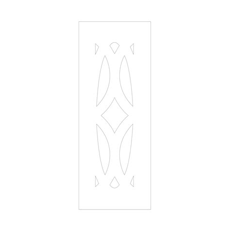 Ellipse Arc Open Frame Star Cabinet Doors