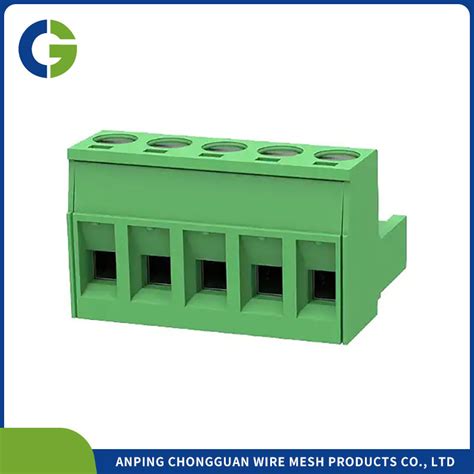 Plastic Green PCB Mount Plug In Terminal Block Connector Screwfix Terminal Block Terminal