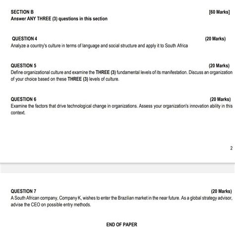 Solved SECTION B 60 Marks Answer ANY THREE 3 Questions Chegg