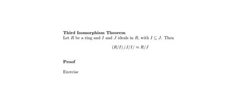 solved third isomorphism theorem let r be a ring and i and j