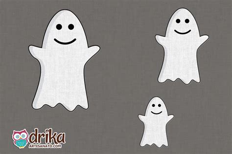 10 Moldes De Fantasmas De Halloween Para Imprimir Grátis