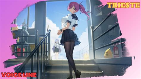 AZUR LANE Trieste Rooftop Lunch Break Skin Voice Line Japanese Audio YouTube