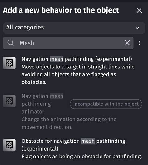 how to use a tilemap object with the pathfindingobstacle behavior how