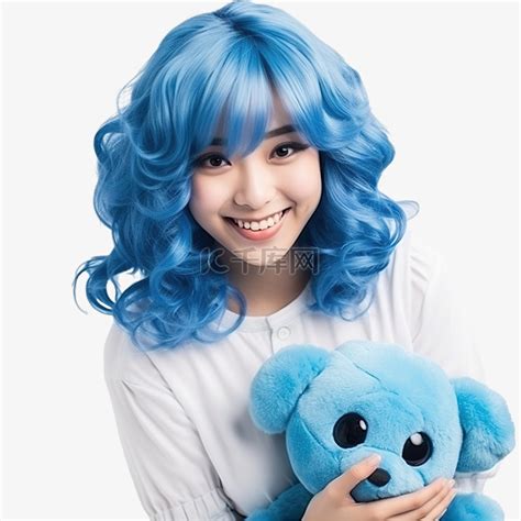 开朗可爱的亚洲女孩打扮成动漫人物参加万圣节派对素材图片免费下载 千库网