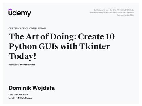 Dominik Wojdała On Linkedin Python Tkinter Gui Udemy