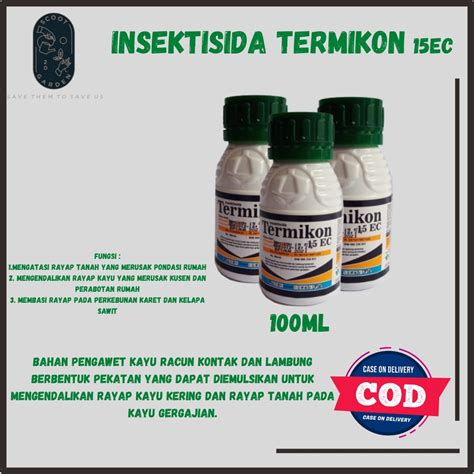 Jual Insektisida Termikon EC Obat Rayap Tanah Dan Bangunan Atau Racun Semprot Pengawet Kayu