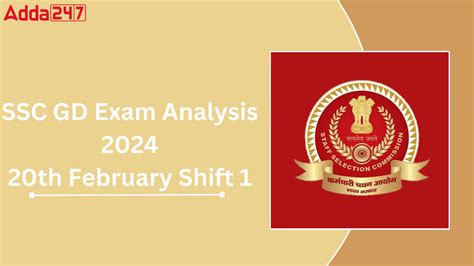 Ssc Gd Exam Analysis 2024 20th Feb Shift 1 Exam Difficulty Level
