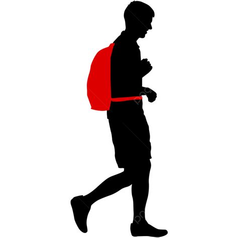Man Walking Silhouette Vector PNG Silhouette Of A Walking Man On A