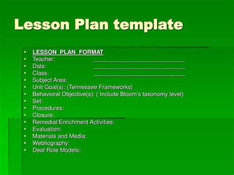 Lesson Plan