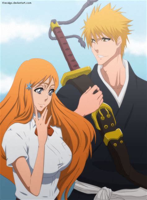 Bleach Ichigo And Orihime By TheSaigo On DeviantArt