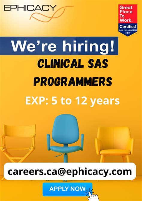 Ephicacy On Linkedin Hiringalerts Sasprogrammer Clinicalsas Sasprogrammer Biostatistics