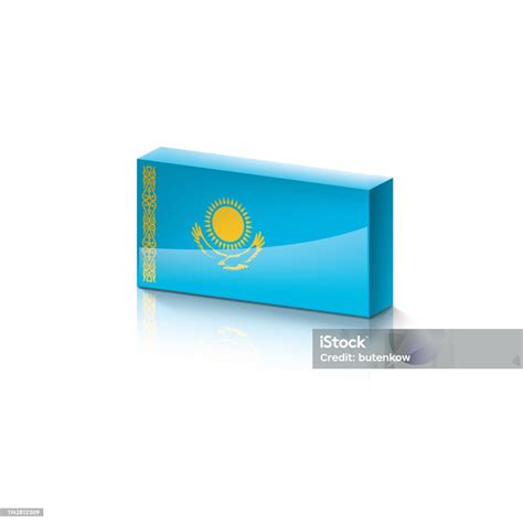 카자흐스탄 국기 흰색 바탕에 벡터 일러스트 레이 션 국기에 대한 스톡 벡터 아트 및 기타 이미지 국기 기 벡터 Istock