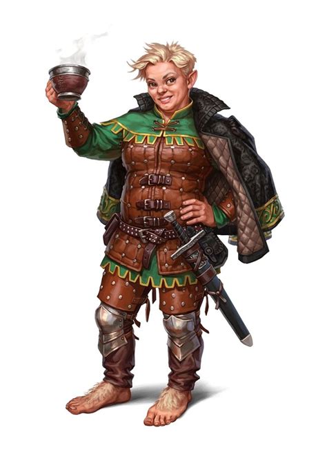 Female Halfling Brawler Rogue Laria Longroad Pathfinder Pfrpg Dnd D