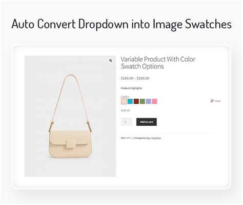 Swg Swatches Variation Woocommerce Wordpress Plugin