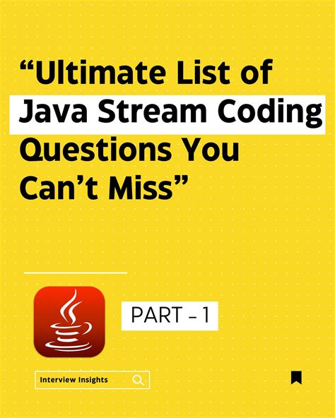 Interviewinsights On Linkedin Java Streams Javastreams