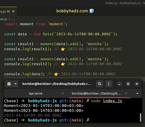 How To Add Months To A Date In Javascript Bobbyhadz