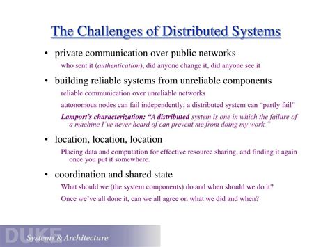 Ppt Understanding Distributed Systems Challenges And Solutions In