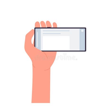 Hand Using Mobile Phone Stock Illustration Illustration Of Empty