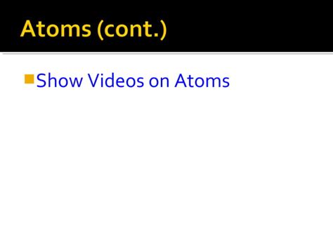 Notes Lab 04 The Atom Structure Ppt