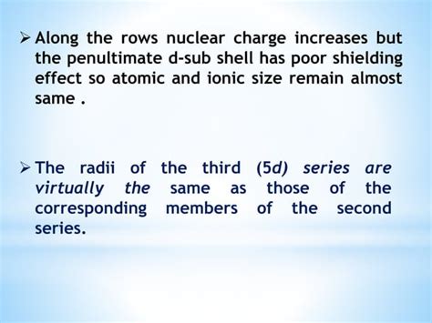 D Block Elements Pptx Chemistry Science