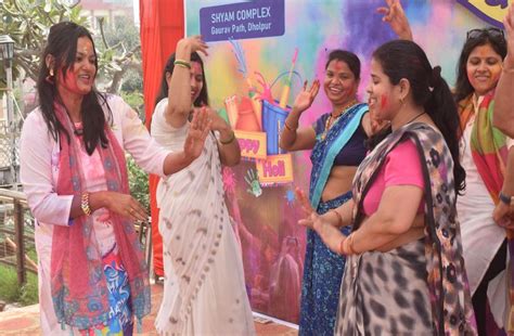 Holi Celebrated With Joy And Enthusiasm Flaunted Colours Danced To T