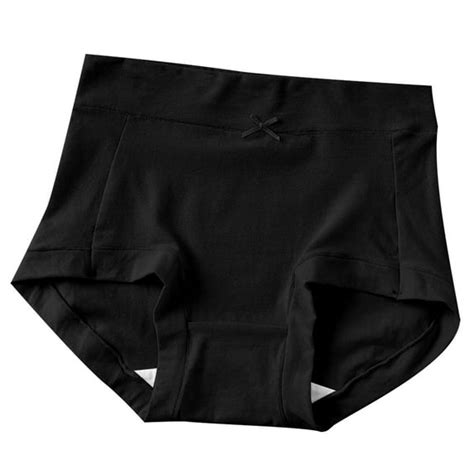 Wrkekc Panties For Women Solid Color High Waist Plus Size Breathable