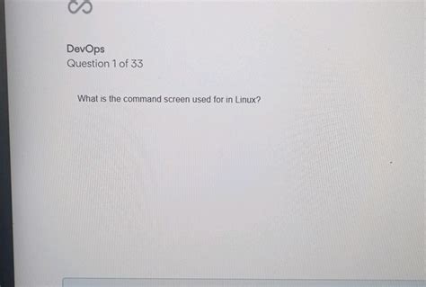 Devops Question Of What Is The Command Studyx