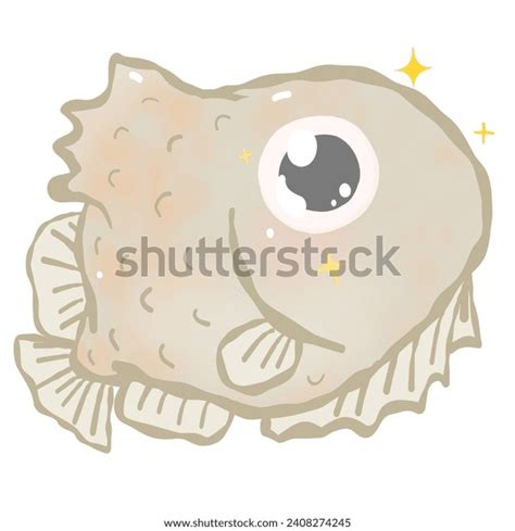 Cute Lumpfish Different Actions Emotions Stock Illustration 2408274245