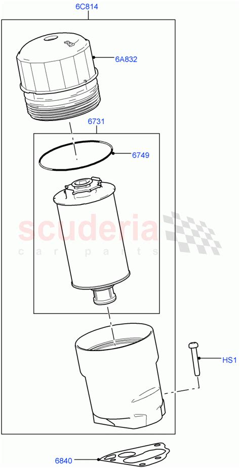 Oil Cooler And Filter Filter 5 0L Ohc Sgdi Na V8 Petrol Parts