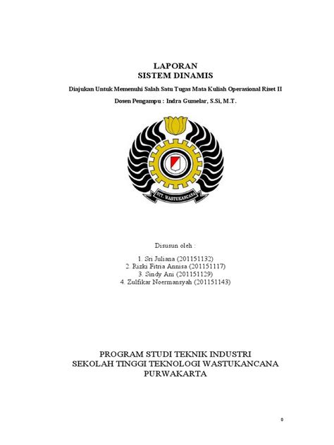 Laporan Sistem Dinamis Pdf