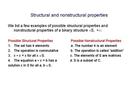 Section 3 Isomorphic Binary Structures Definition Let S