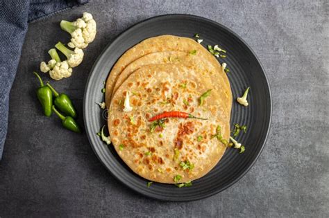 Gobi Paratha Is A Stuffed Indian Flatbread Filled With Spiced