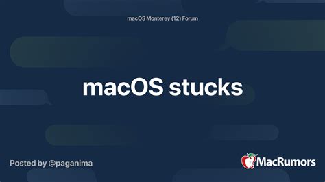Macos Stucks Macrumors Forums