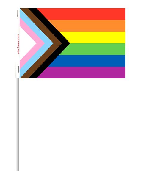Inclusive Pride Paper Stick Flags The Flag Shop