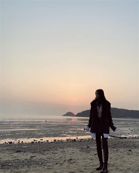 Hana Mortorcycles 바이크타는여자 여자라이더 여라 바린이 서해바다 노을 Sunset 夕焼け Instagram