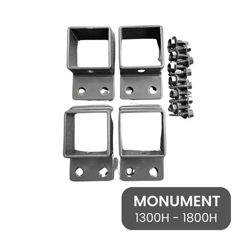 4 X Blade Fence Brackets Incl Screws Mn Diy Fencing Supply